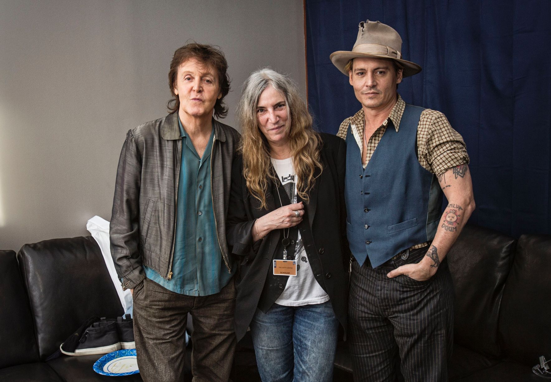 Paul McCartney, Patti Smith y Johnny Depp en el rodaje de «Early Days ...