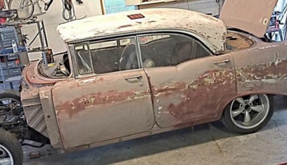 Nieto convirtió las chatarras de un Chevy del año 57 en un auto nuevo y ...