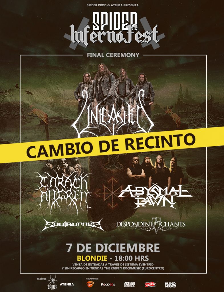 Spider Inferno Fest encabezado por Unleashed cambia de recinto en ...