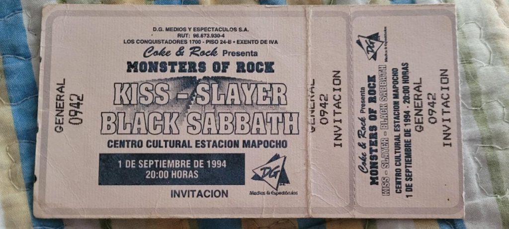 Kiss, Slayer y Black Sabbath encabezaron Monsters of Rock en Chile hace ...