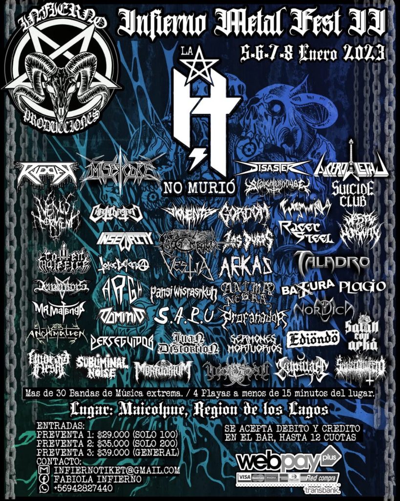 En enero será la segunda versión de Inferno Metal Fest — Futuro Chile