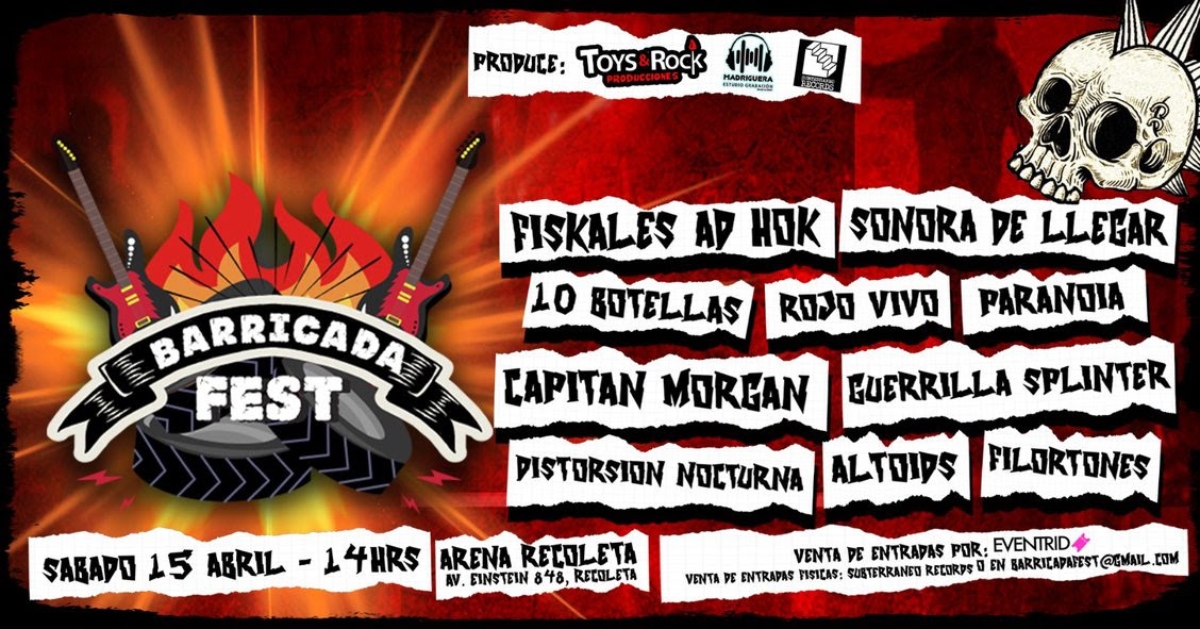 Barricada Fest 2023: Fecha, lugar y venta de entradas — Futuro Chile