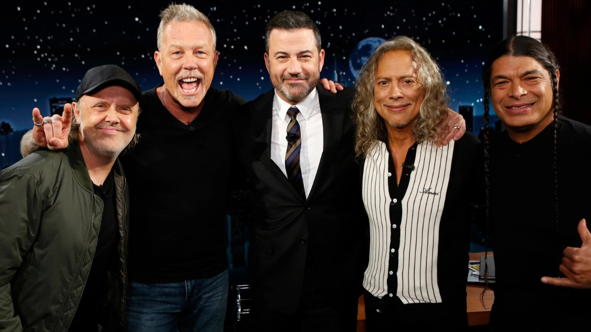 Metallica se toma late de Jimmy Kimmel en la previa a "72 Seasons" — Futuro Chile