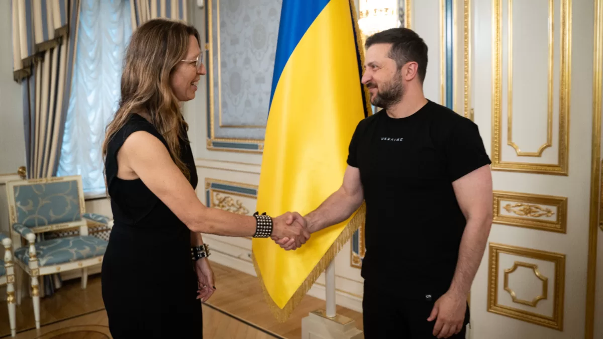 EXCLUSIVO: Andrea Moletto conversó con el Presidente Zelenski en ...