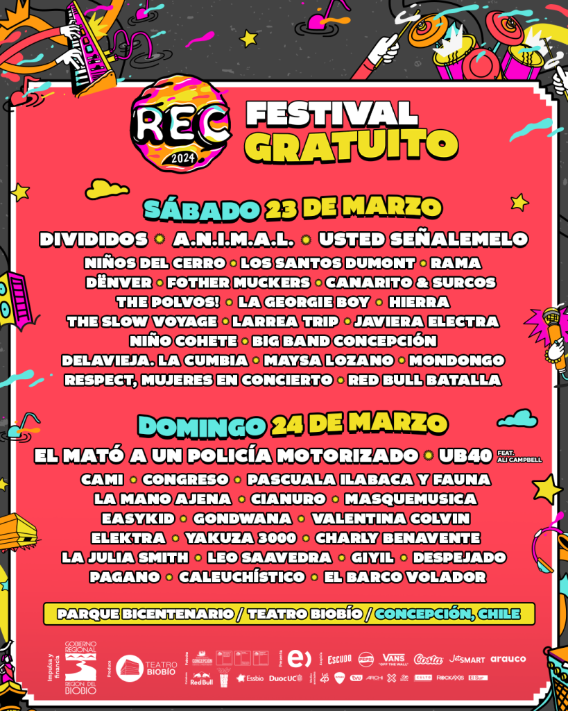 Festival REC en Concepción 2024: se confirma cartel de artistas por día y horarios — Futuro Chile