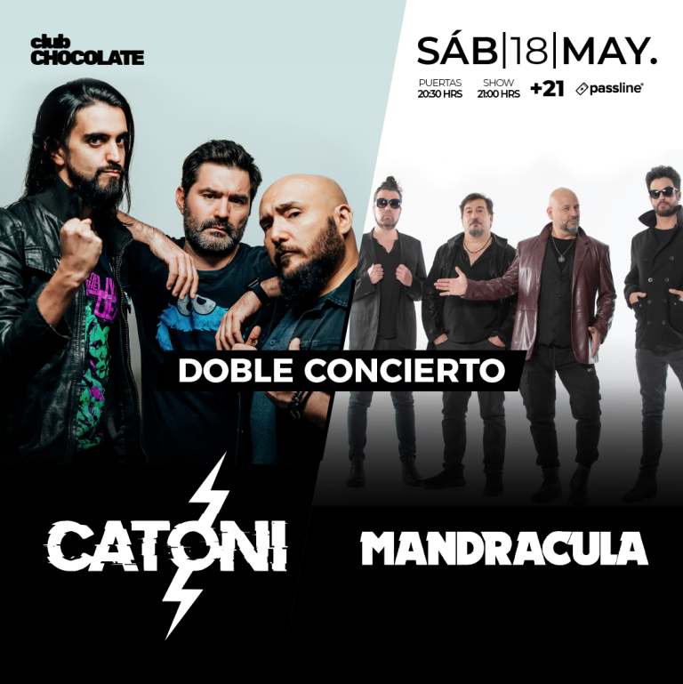 Mandrácula y Catoni se presentarán juntos en Club Chocolate — Futuro Chile