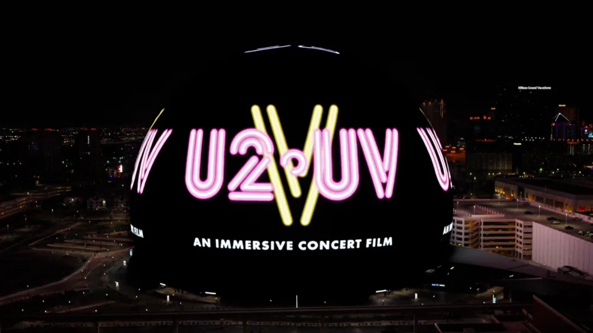 El estreno de "V-U2" será una experiencia inmersiva en el Sphere de Las ...