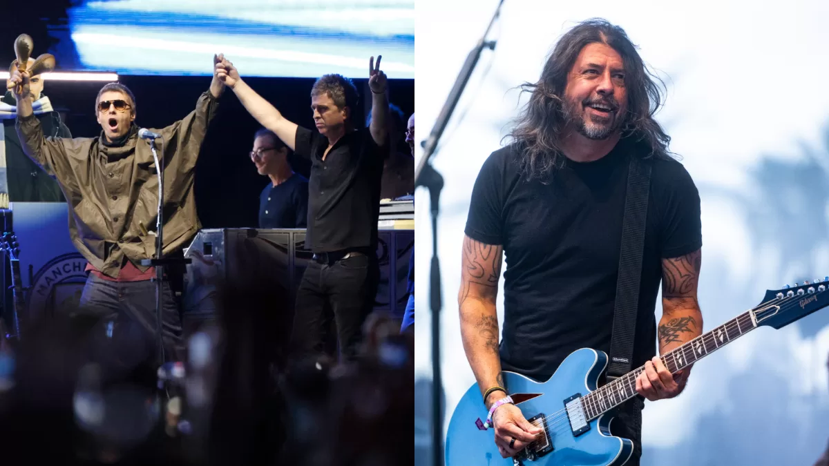 Dave Grohl se hace viral tras ser visto comprando merch pirata de Oasis ...